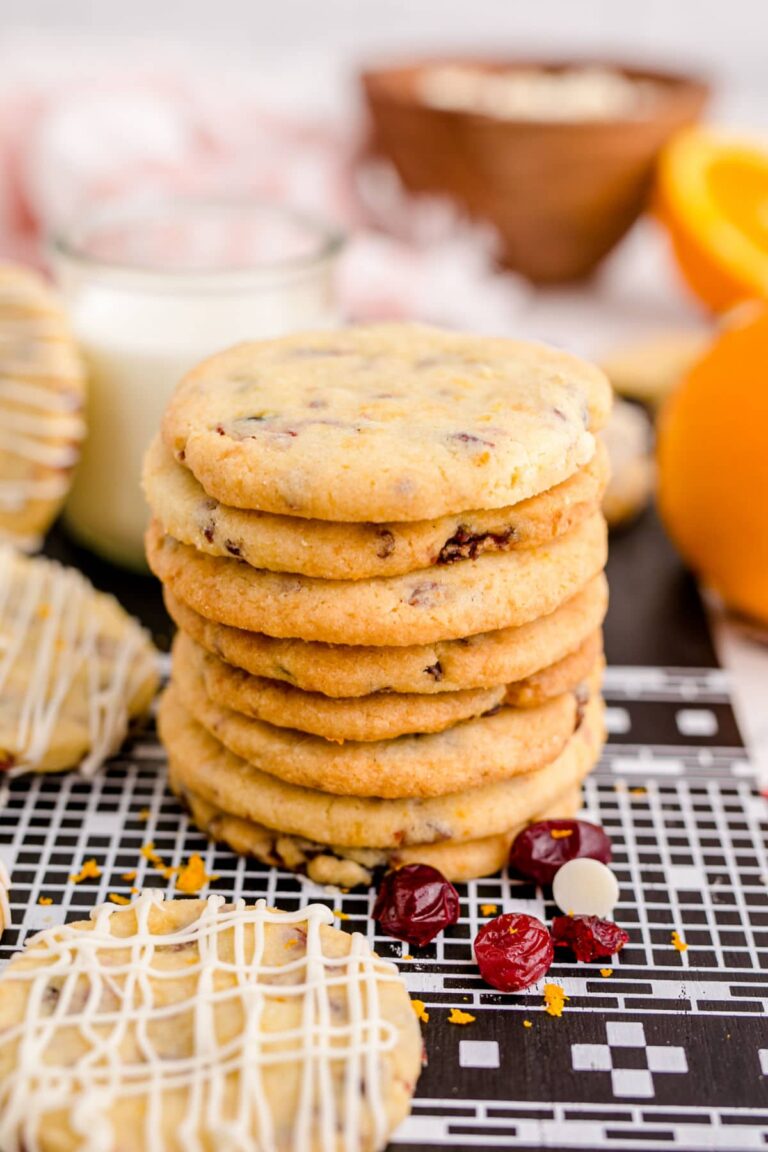 Cranberry Orange Almond Shortbread Cookies | The Cagle Diaries