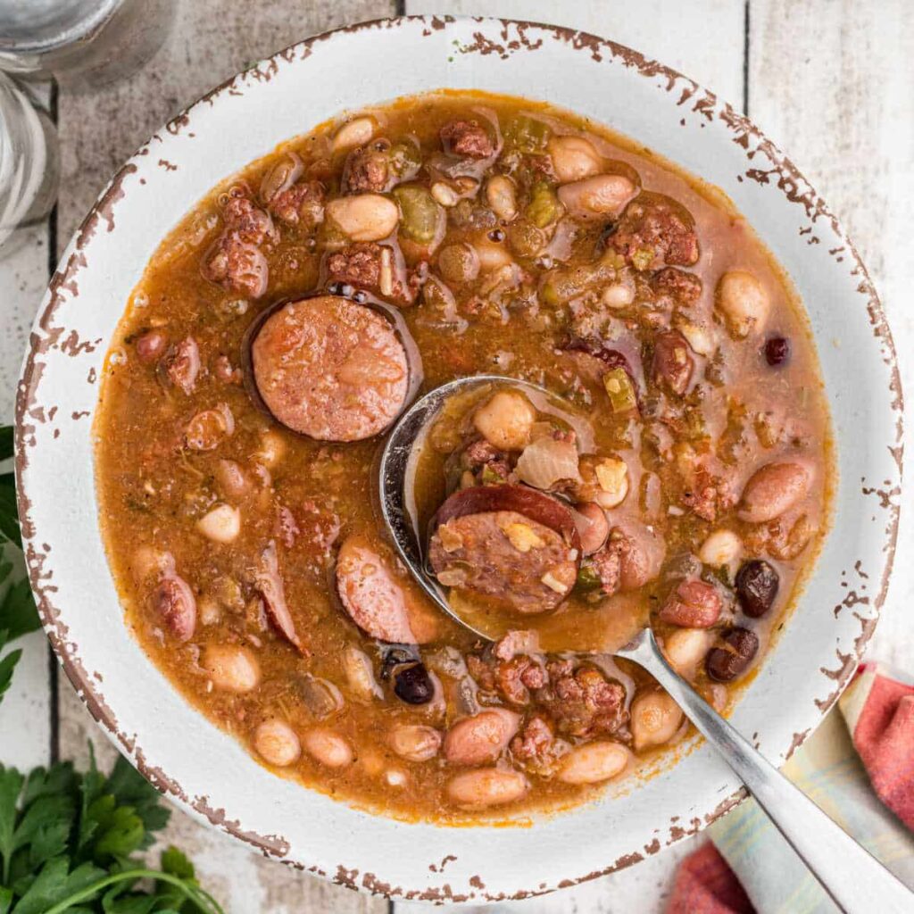 Slow Cooker Cajun 15 Bean Soup | The Cagle Diaries