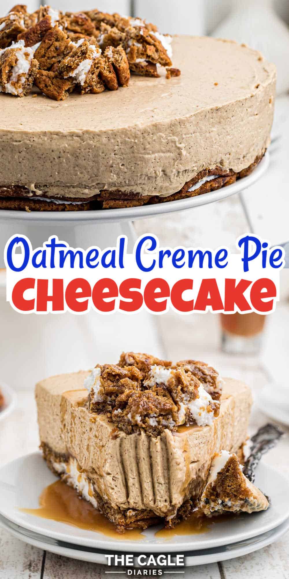 Oatmeal Creme Pie Cheesecake | The Cagle Diaries