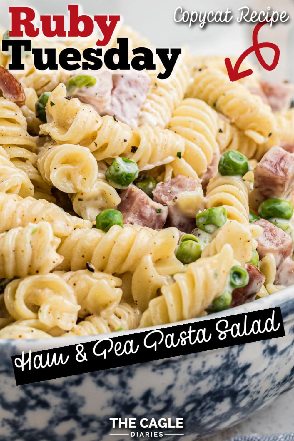 Ruby Tuesday Ham and Pea Pasta Salad | The Cagle Diaries