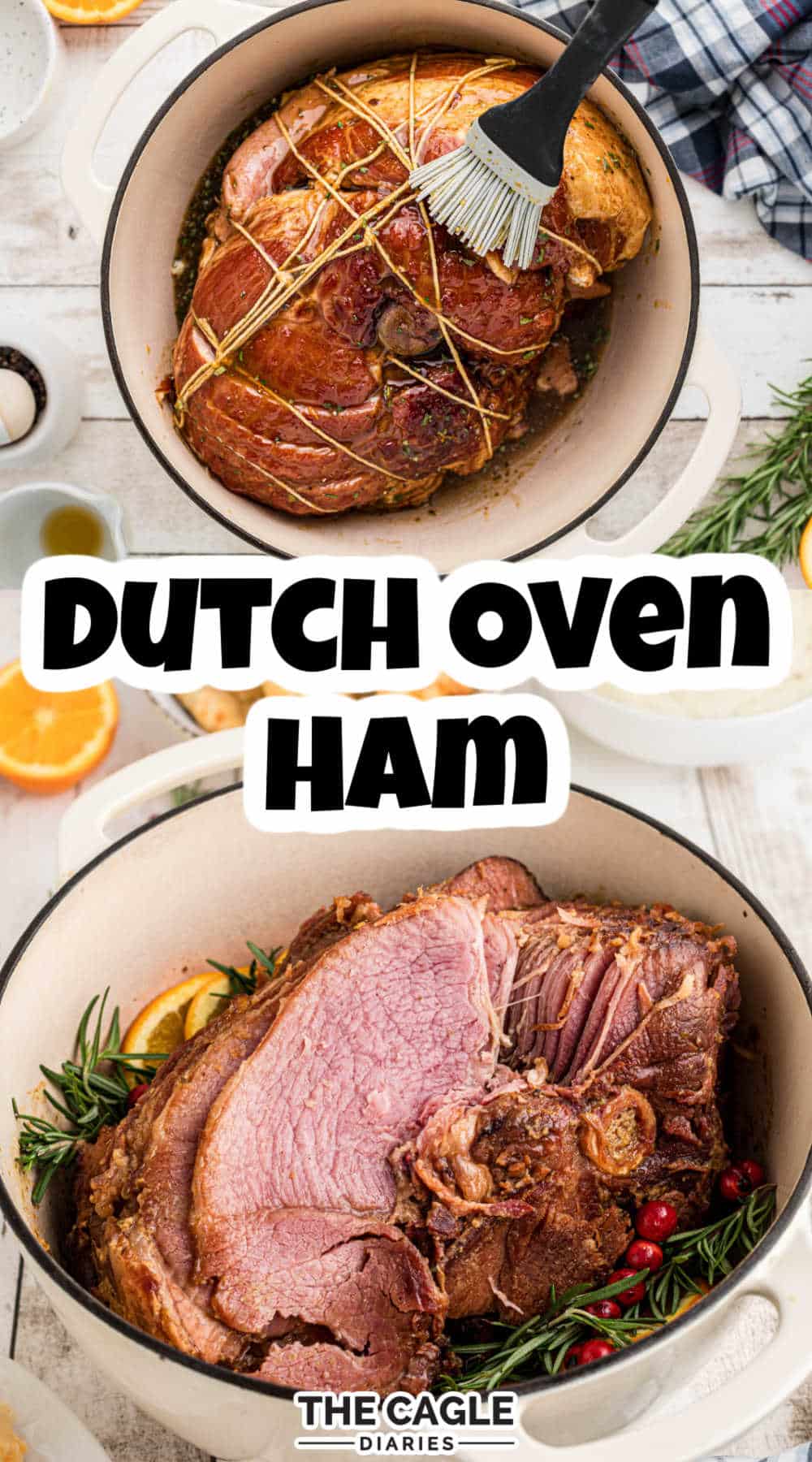Maple Mustard Glazed Dutch Oven Ham | The Cagle Diaries